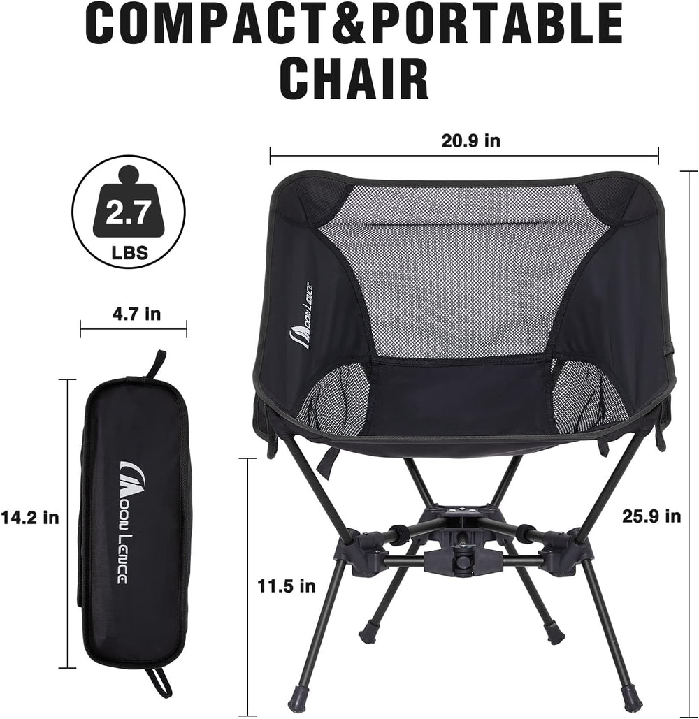 MOON LENCE Portable Camping Chair Backpacking Chair - The 4th Generat